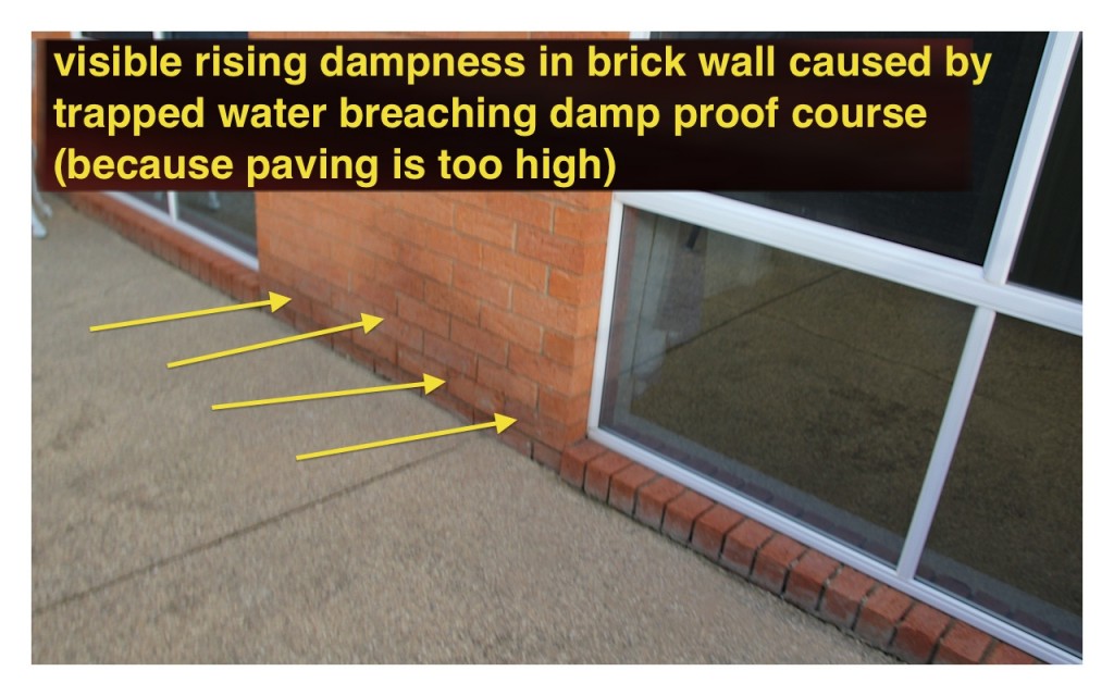 Pre purchase building inspection, slab causing rising dampness ...