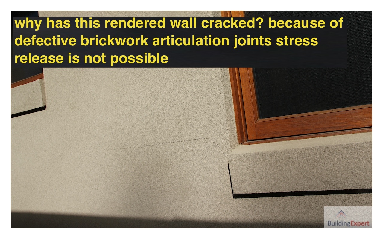 house cracking, defective brickwork articulation joint | Building Expert